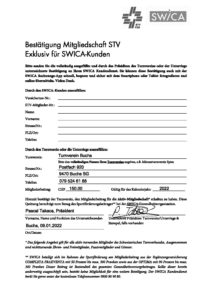 STV_SWICA_Formular_de22 | TV Buchs